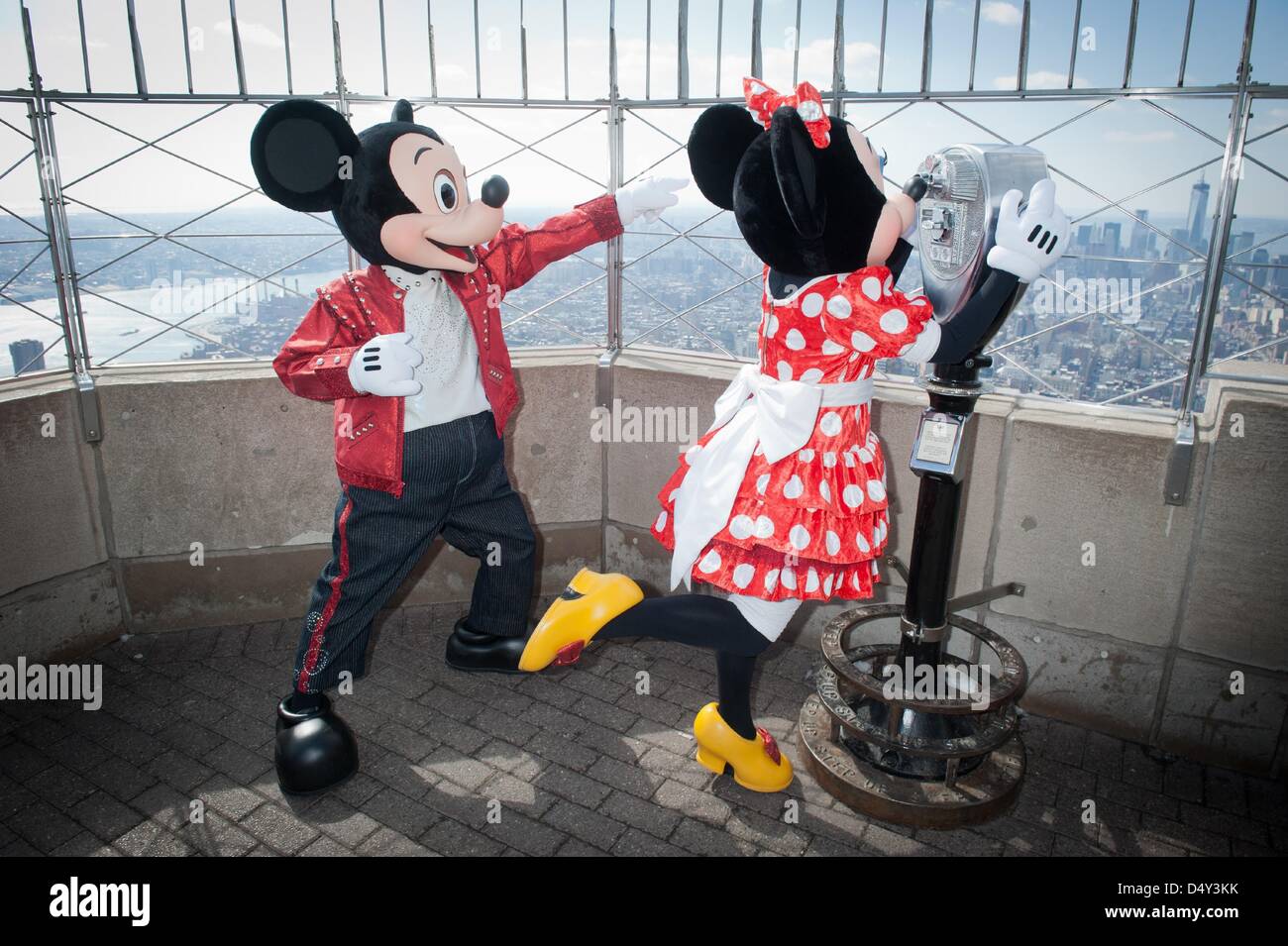 March 20, 2013 - Manhattan, New York, U.S. - MICKEY MOUSE and MINNIE ...