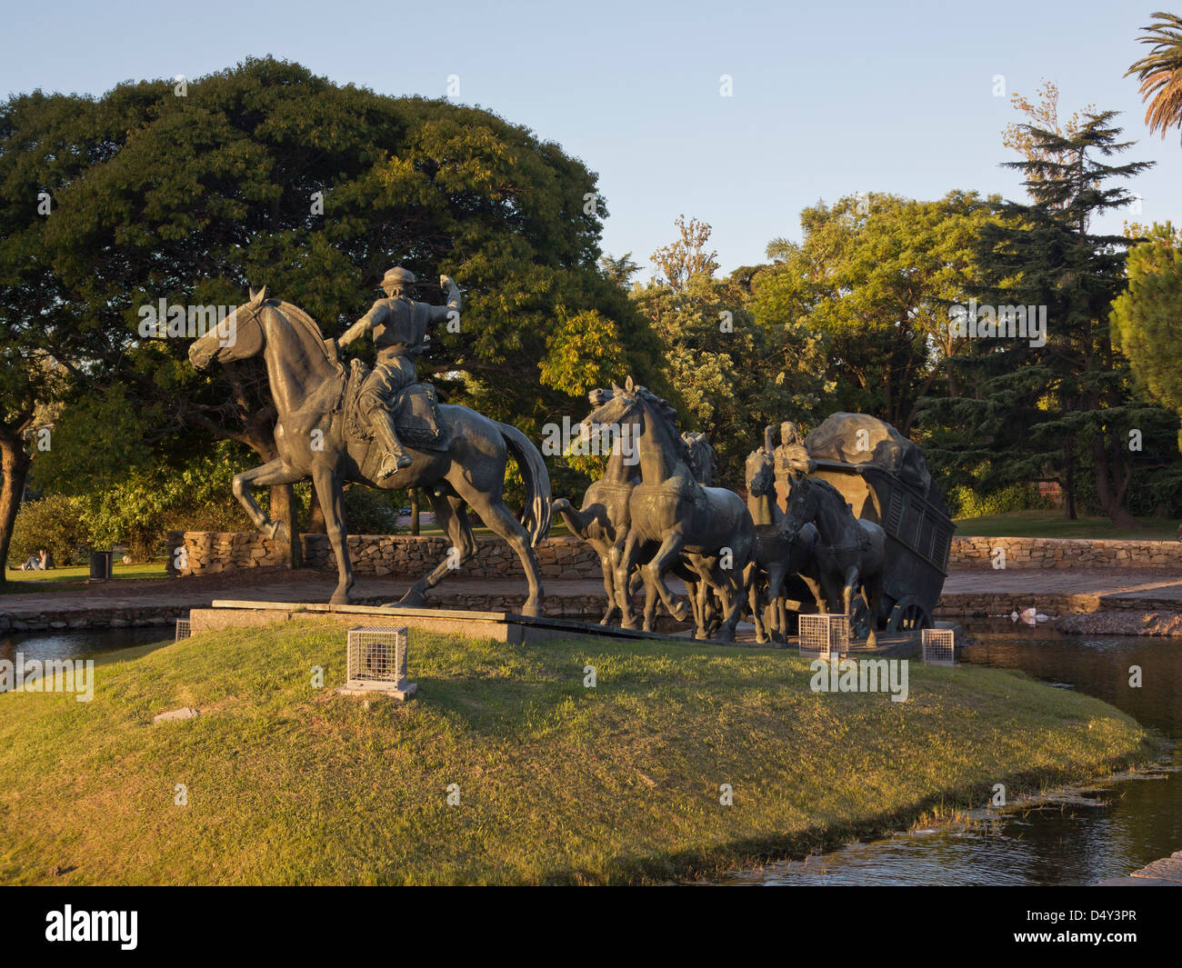 Monument to the stagecoach, (La Diligencia) by artist Belloni in the ...