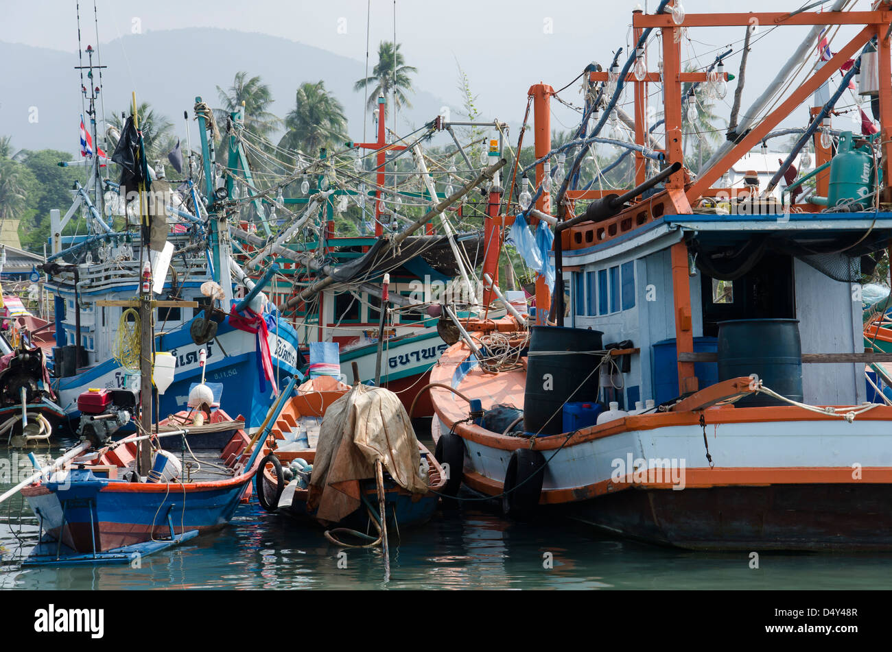 Kho Phangang thai fishing boat Stock Photo - Alamy