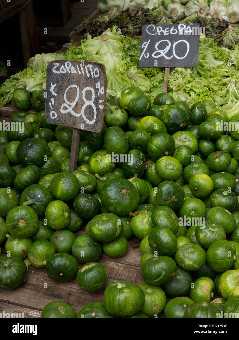 Vegetable and fruit street market in Montevideo, Uruguay Stock Photo ...