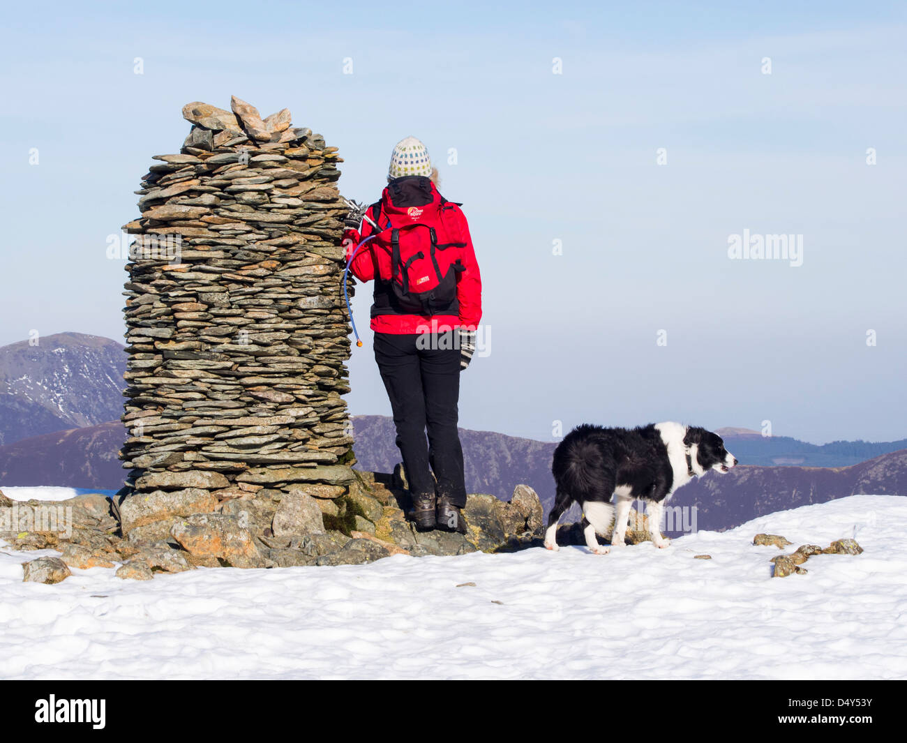 Female walker with border collie hi-res stock photography and images ...