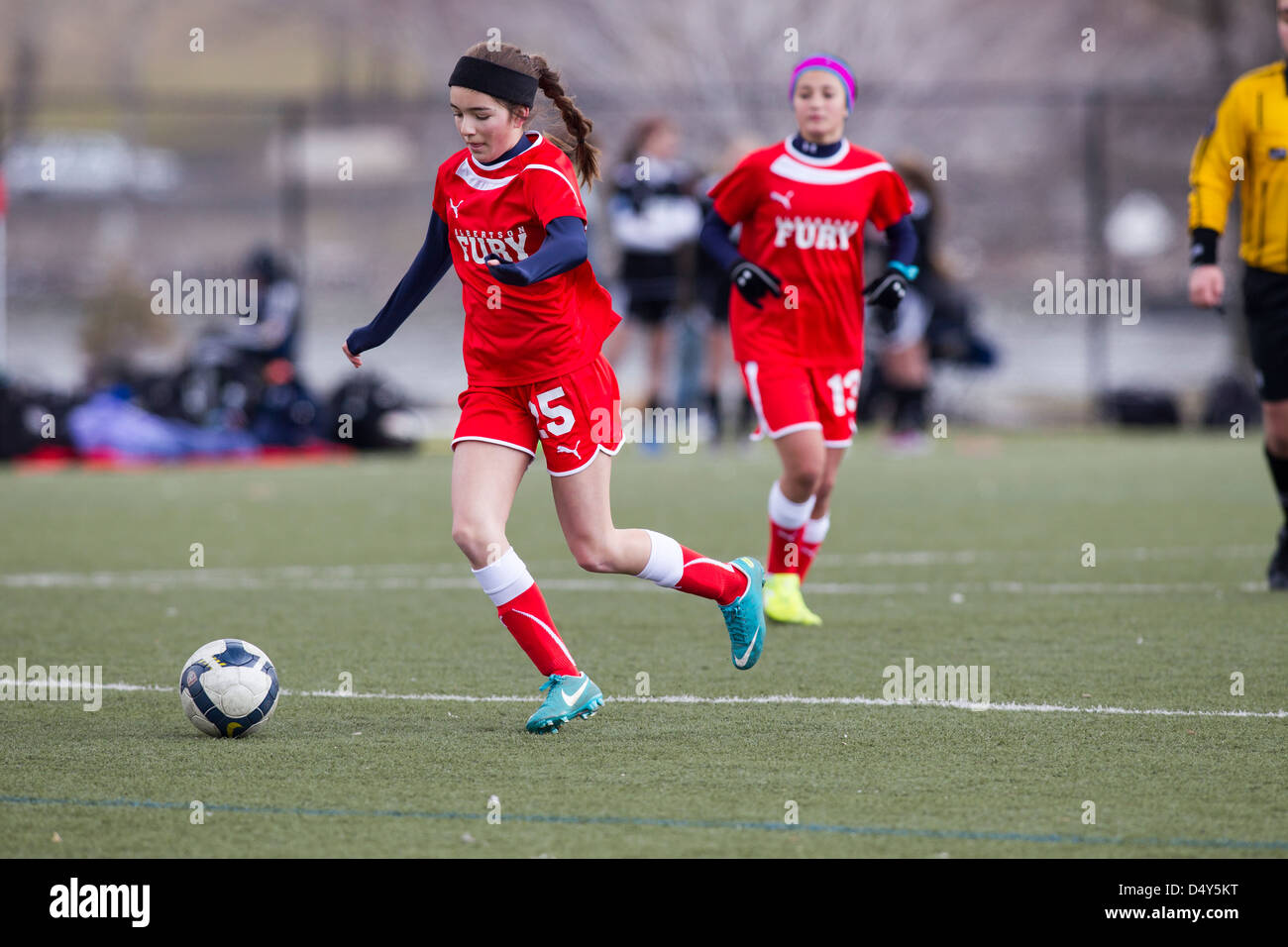 Female match soccer hi-res stock photography and images - Alamy