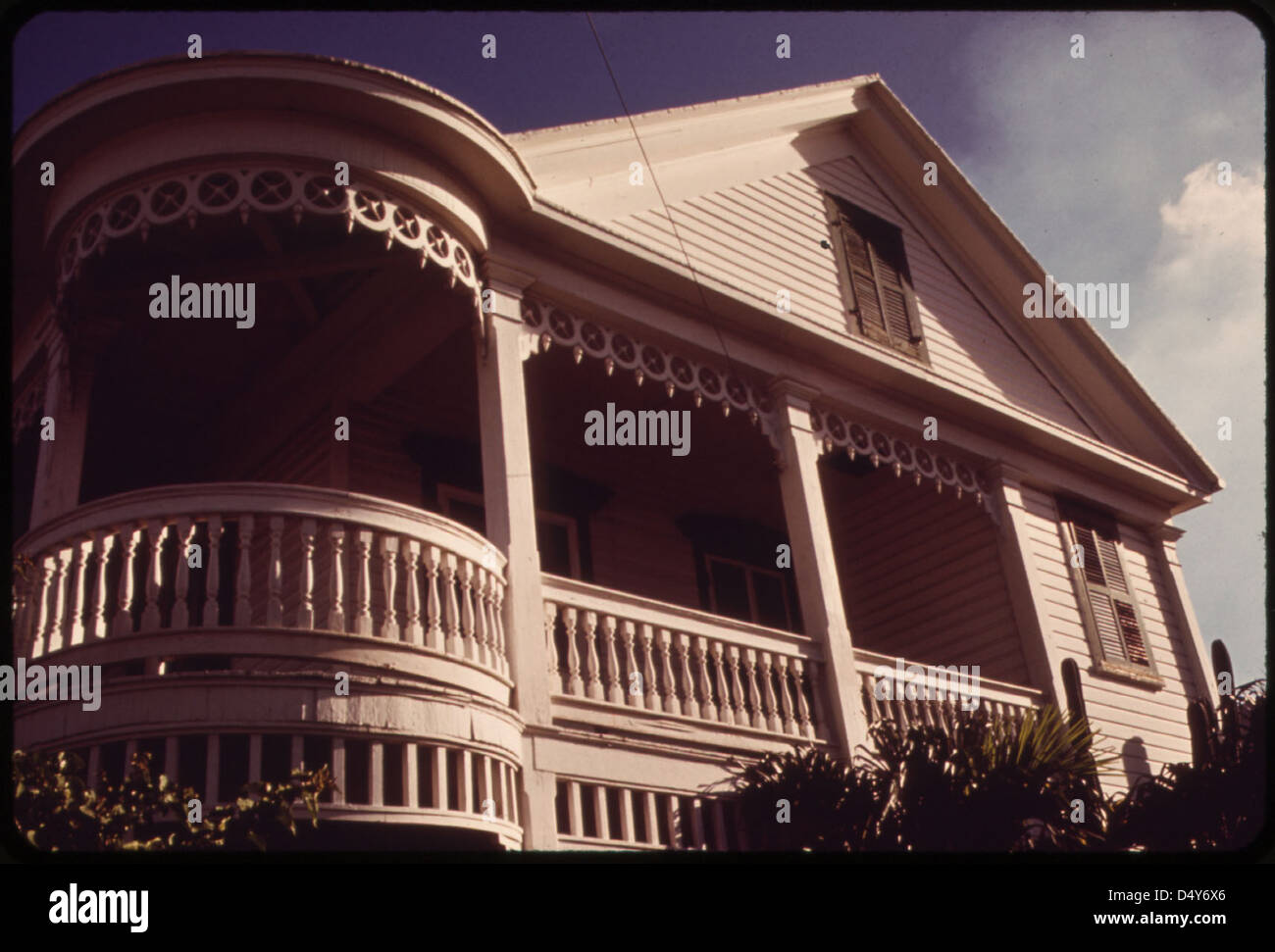 A Bahamian-style house in Key West, showcasing local architecture with ...