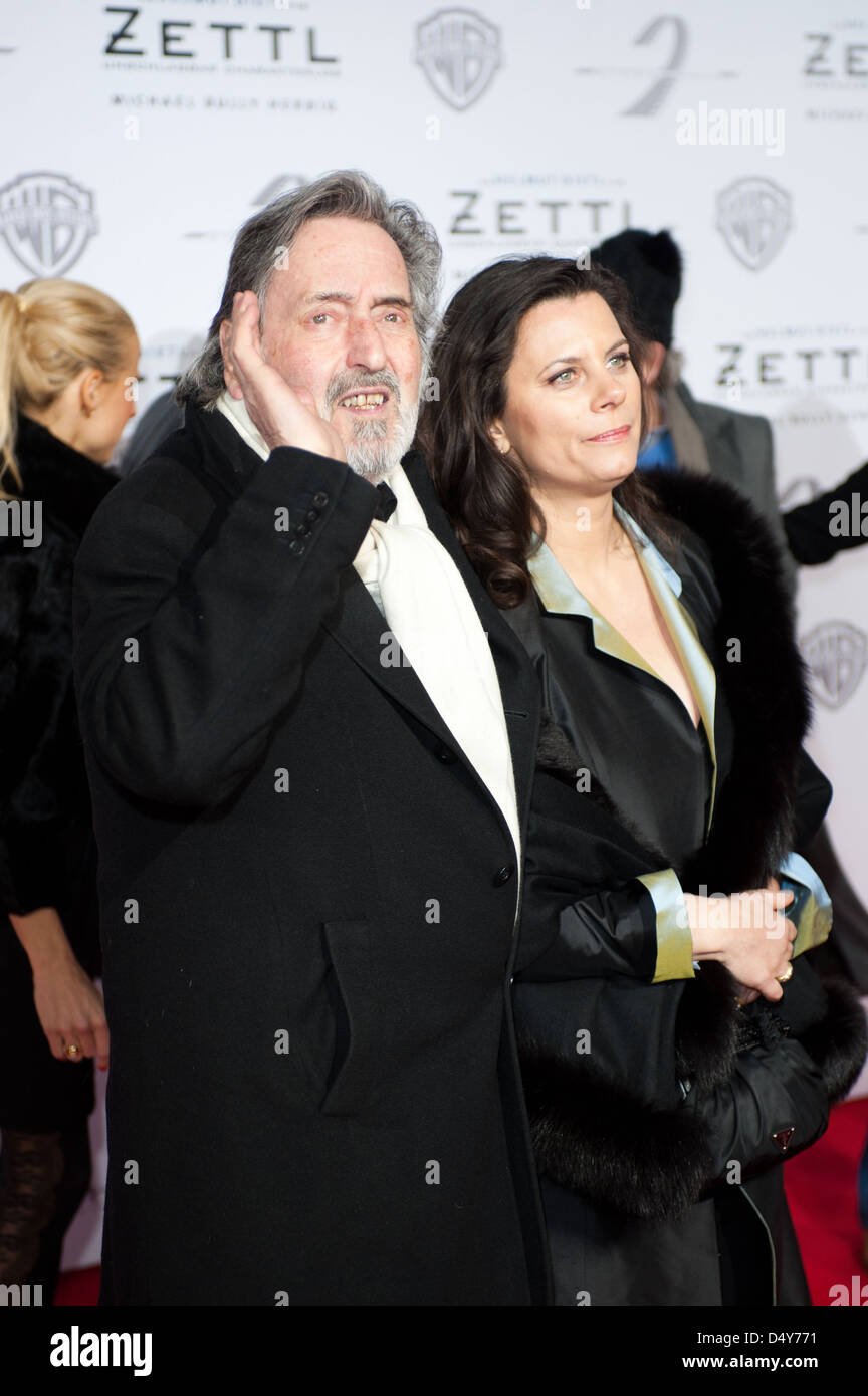 Helmut Dietl, Tamara Dietl at the Berlin premiere of "Zettl" at ...
