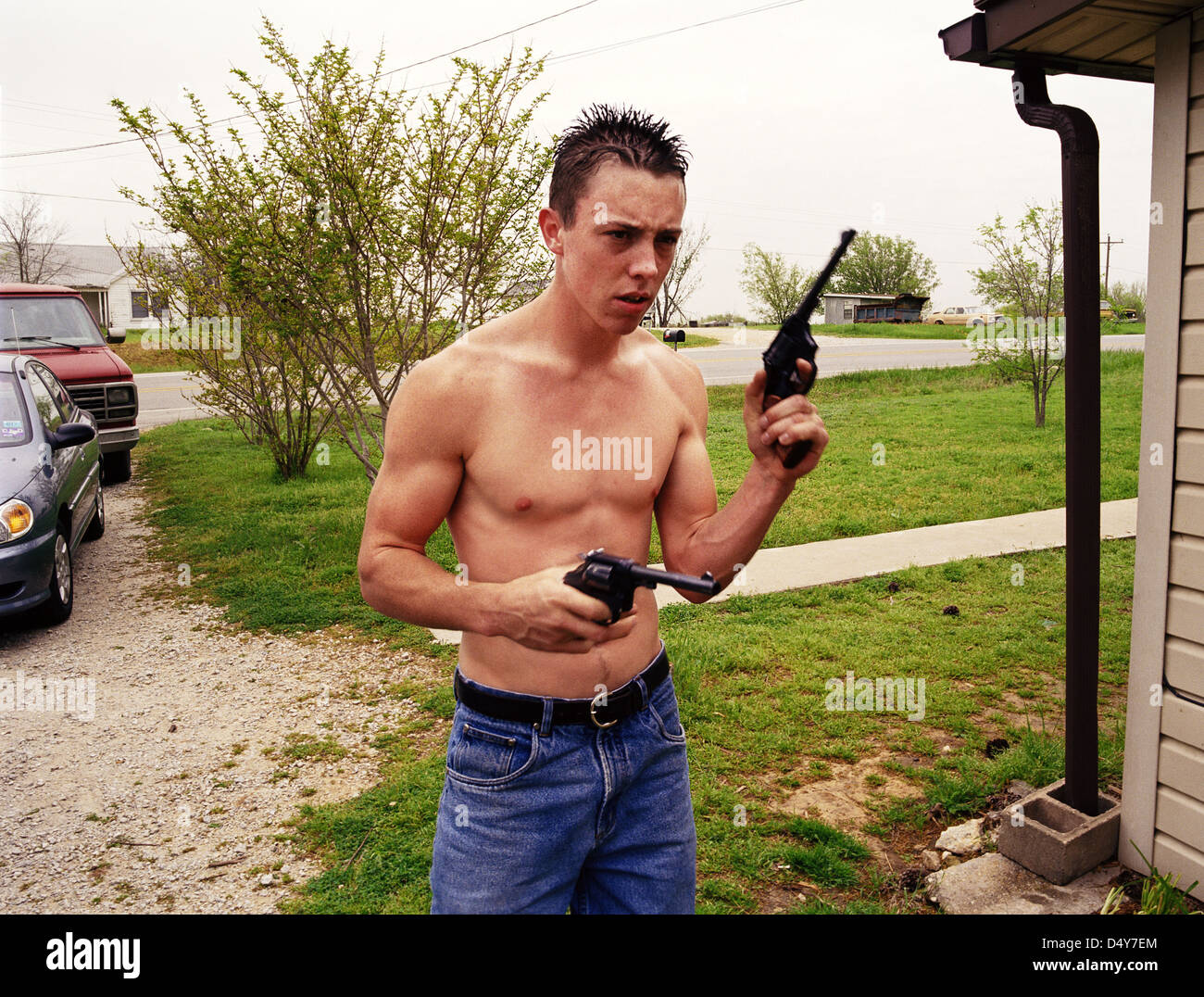 Americans with their guns. Guns, gun culture, and gun laws have come ...