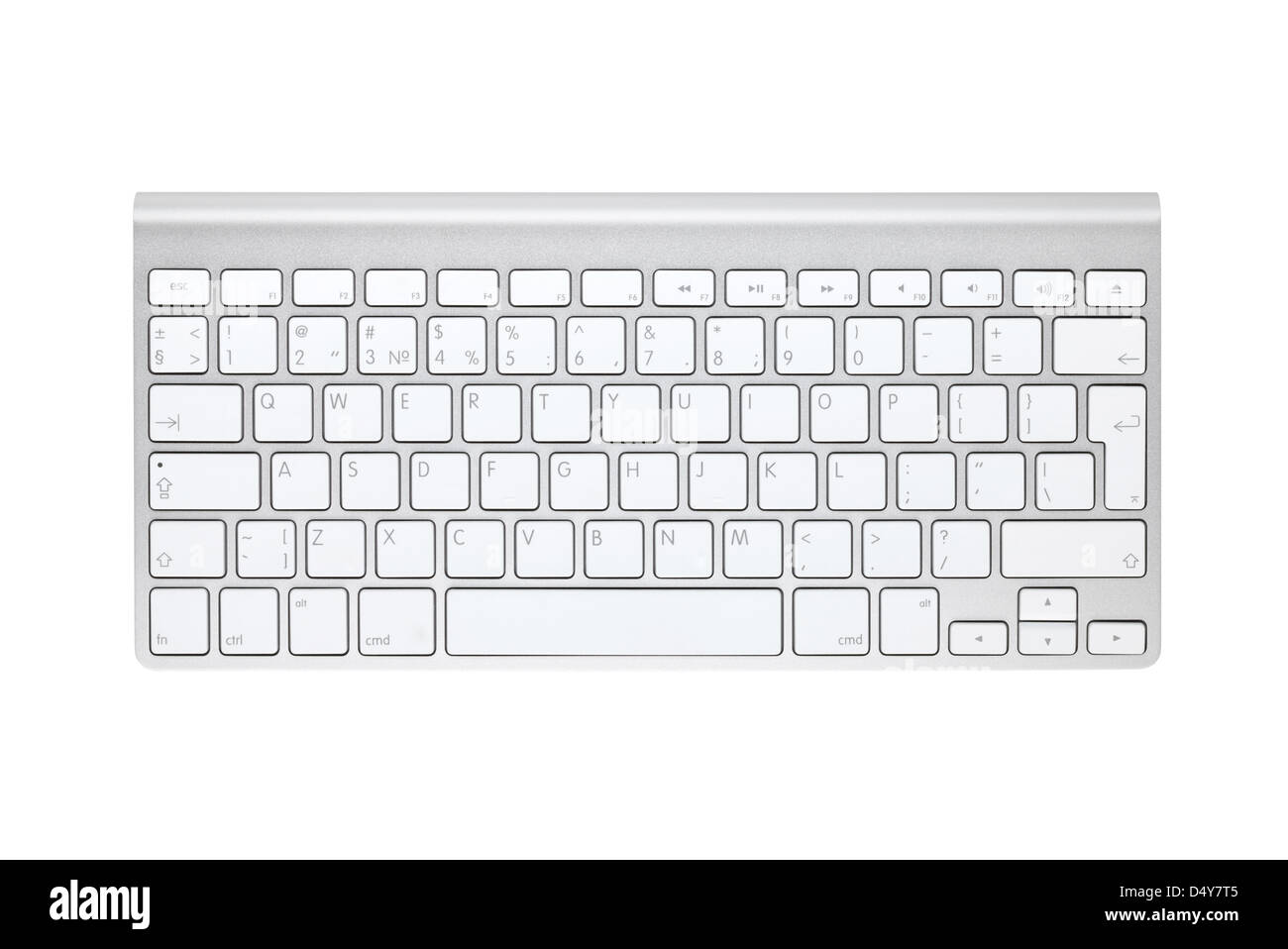 Computer keyboard. Isolated on white background Stock Photo - Alamy