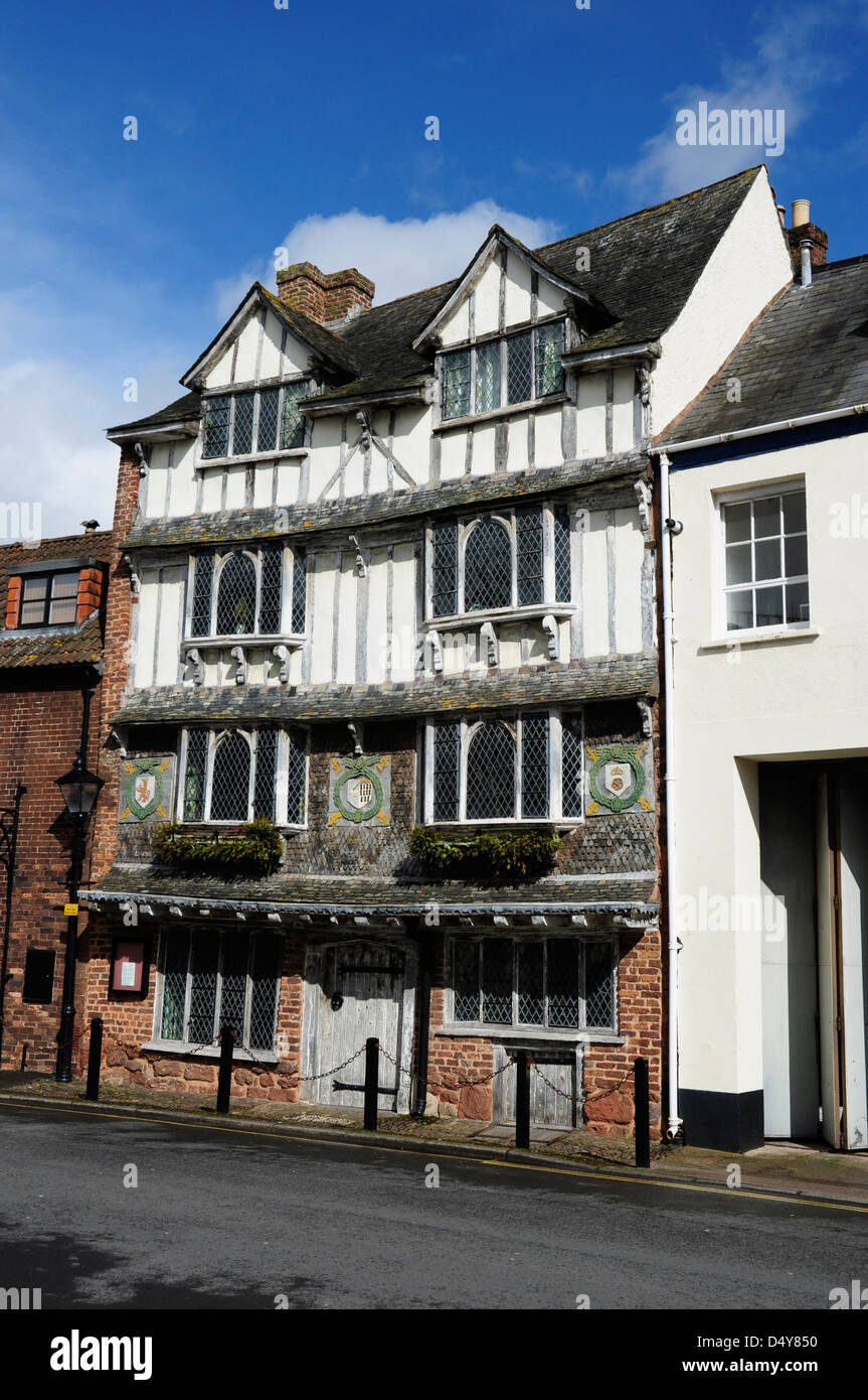 The Tudor House, Tudor Street, Exeter, Devon, England, UK Believed to ...