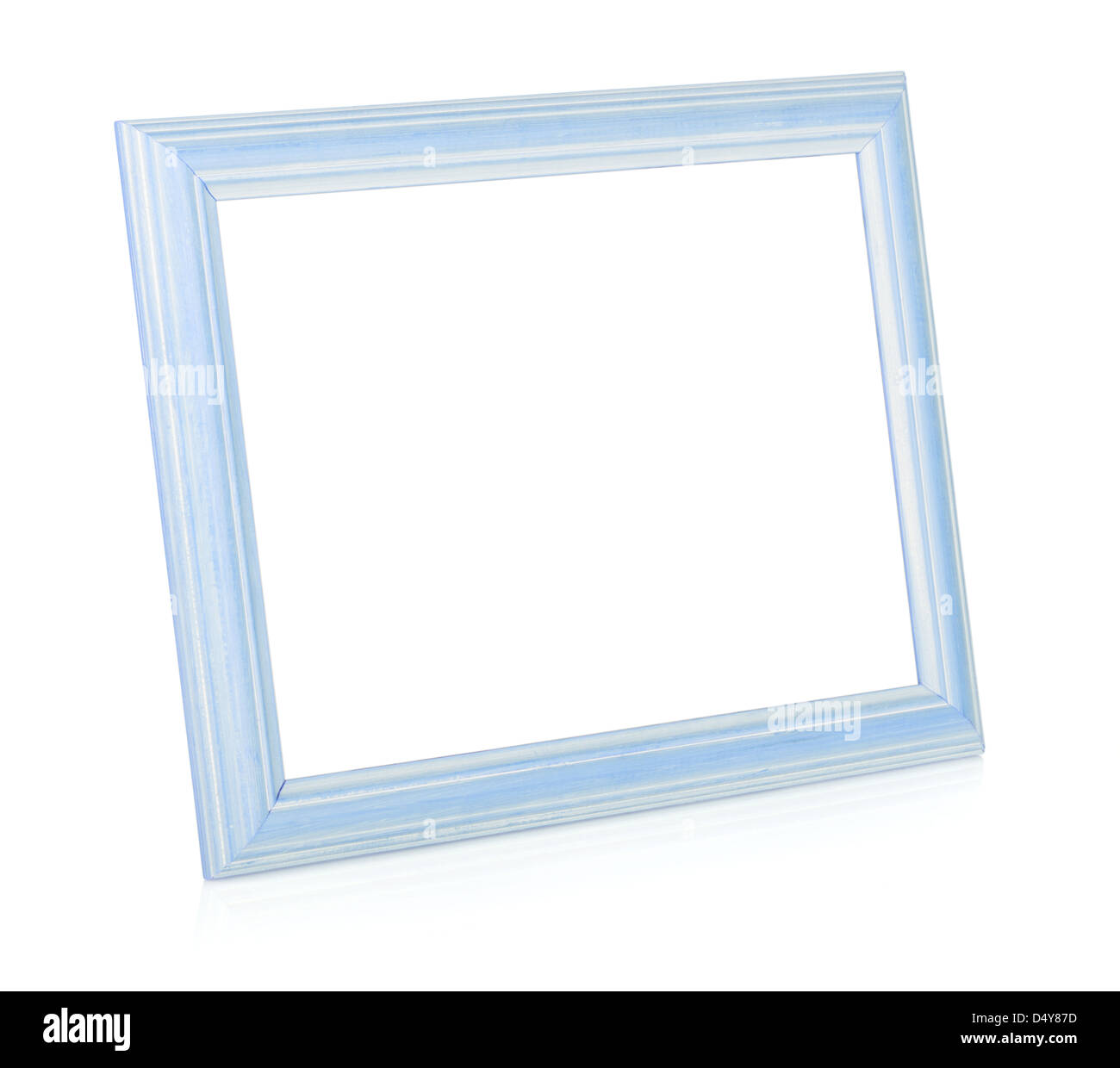 Wooden rectangular photo frame. Isolated on white background Stock ...