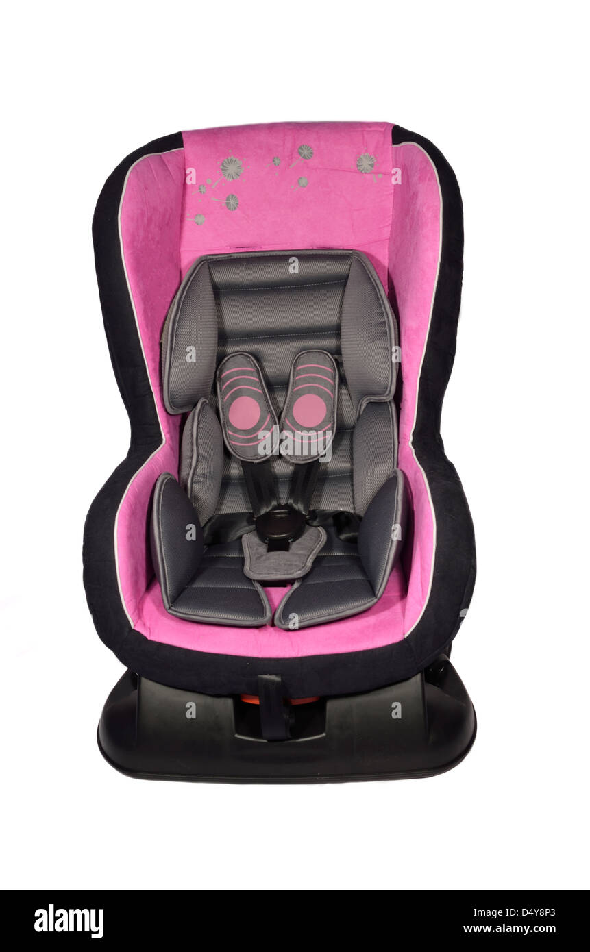 Car seat isolated on white background Stock Photo - Alamy