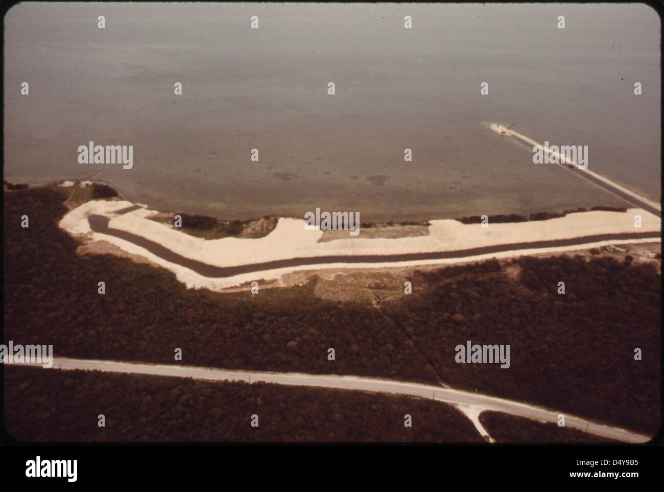This image shows waterfront development in North Key Largo, where ...