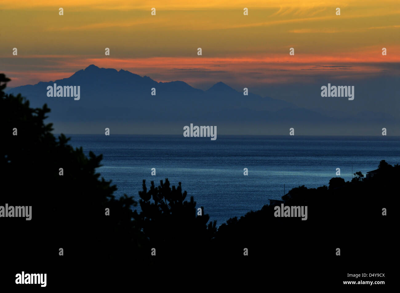 Summer Sunset In New Zealand High Resolution Stock Photography and ...