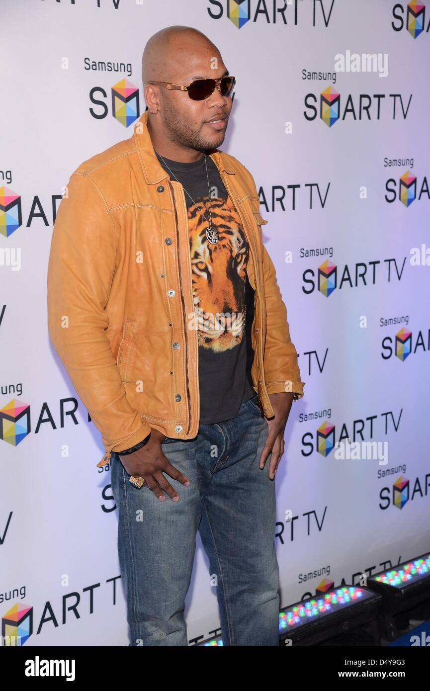New York, USA. 20th March 2013. Flo Rida at arrivals for Launch of ...
