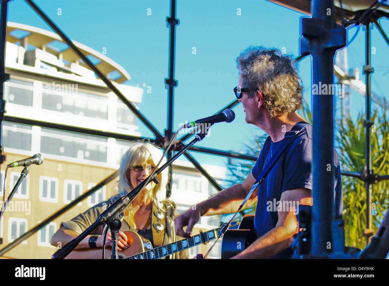 March 15, 2013 - Austin, Texas, U.S. - Country singers EmmyLou Harris ...
