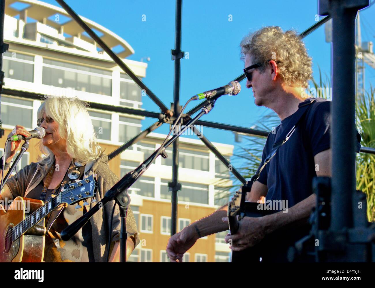 March 15, 2013 - Austin, Texas, U.S. - Country singers EmmyLou Harris ...