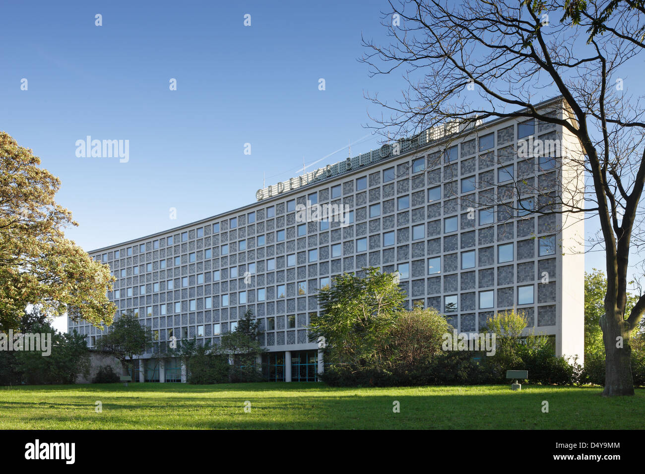 Berlin, Germany, at the American Memorial Library Bluecherplatz Stock ...