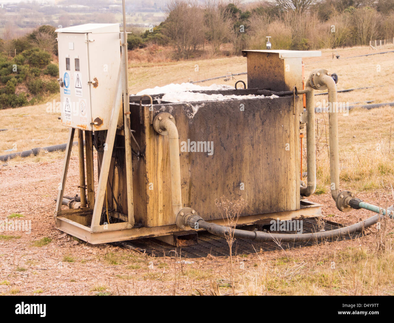 capturing methane from a landfill site to generate electricity, Mount ...
