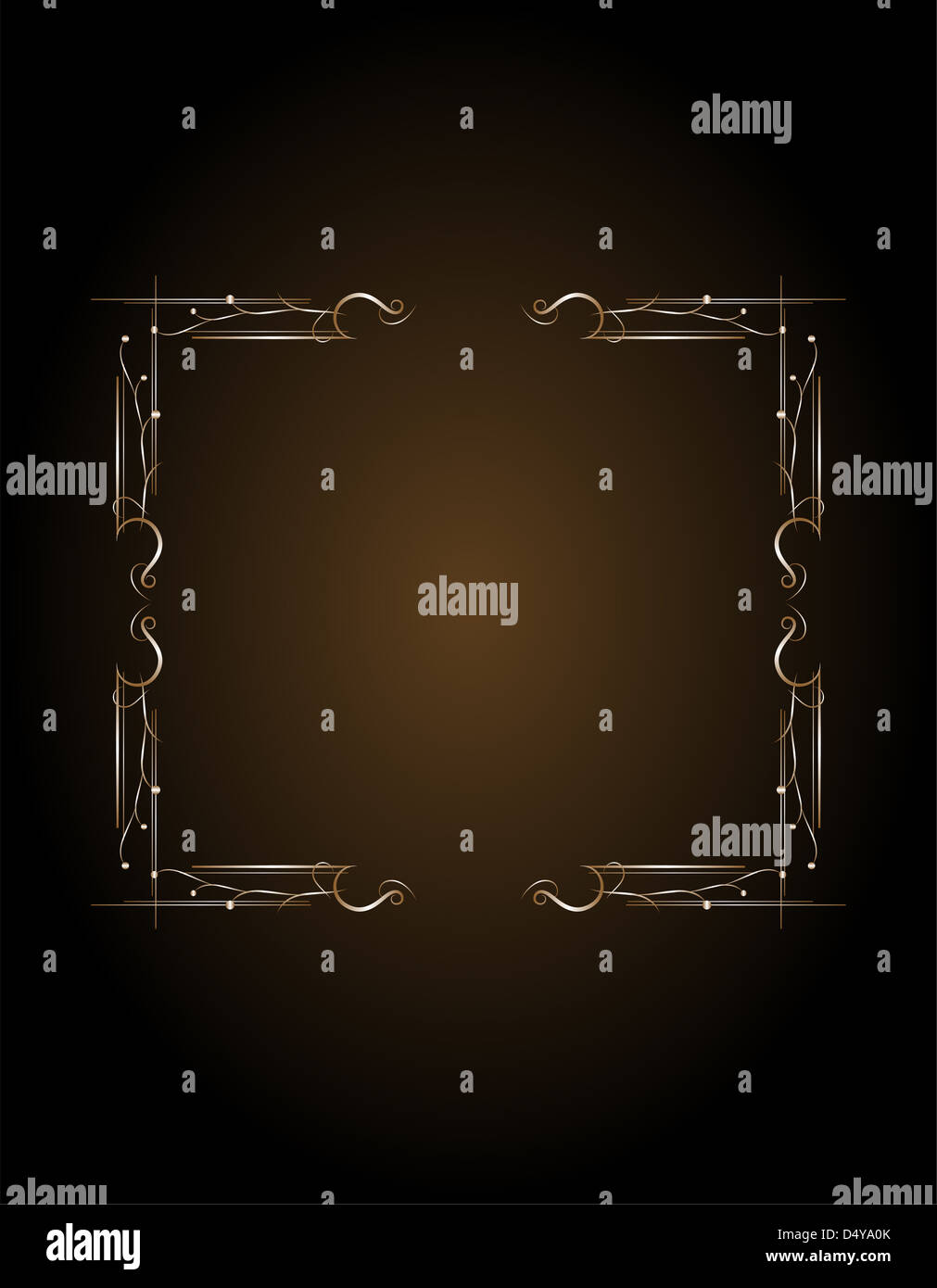 Luxury golden frame pattern Stock Photo - Alamy