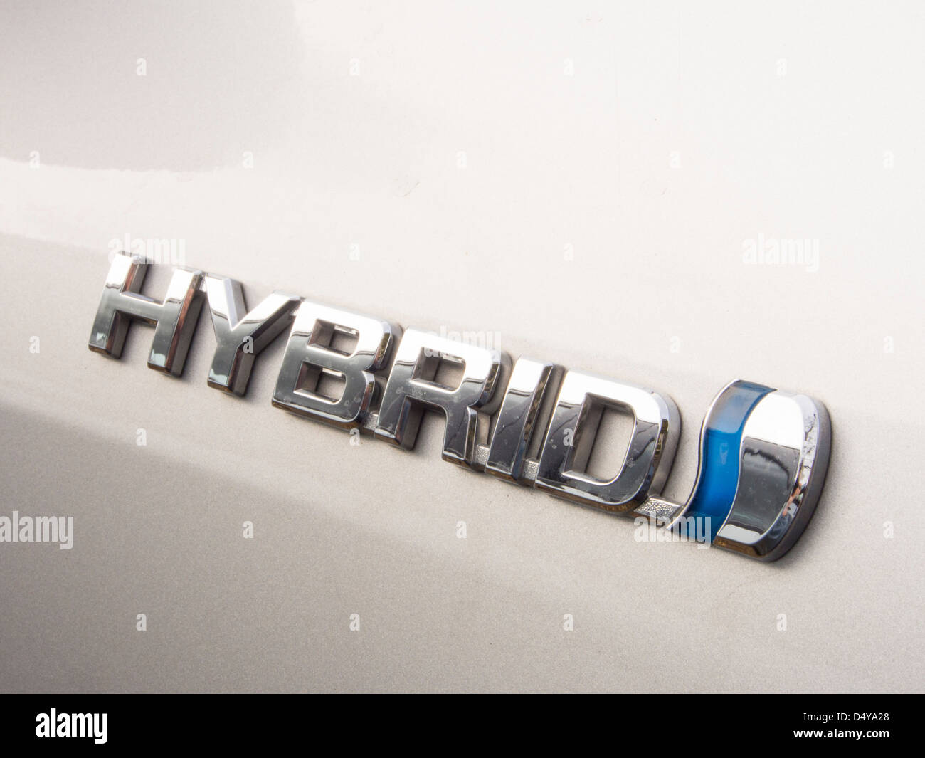 A Toyota Aura a hybrid synergy drive car Stock Photo - Alamy