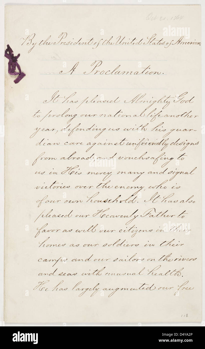 Presidential proclamations hi-res stock photography and images - Alamy