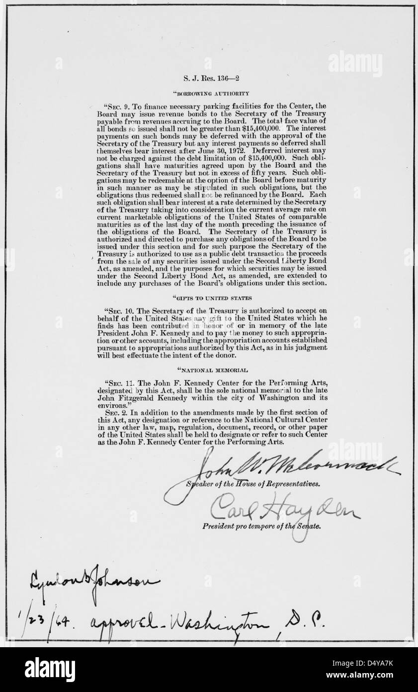 The kennedy center for the arts Black and White Stock Photos & Images ...