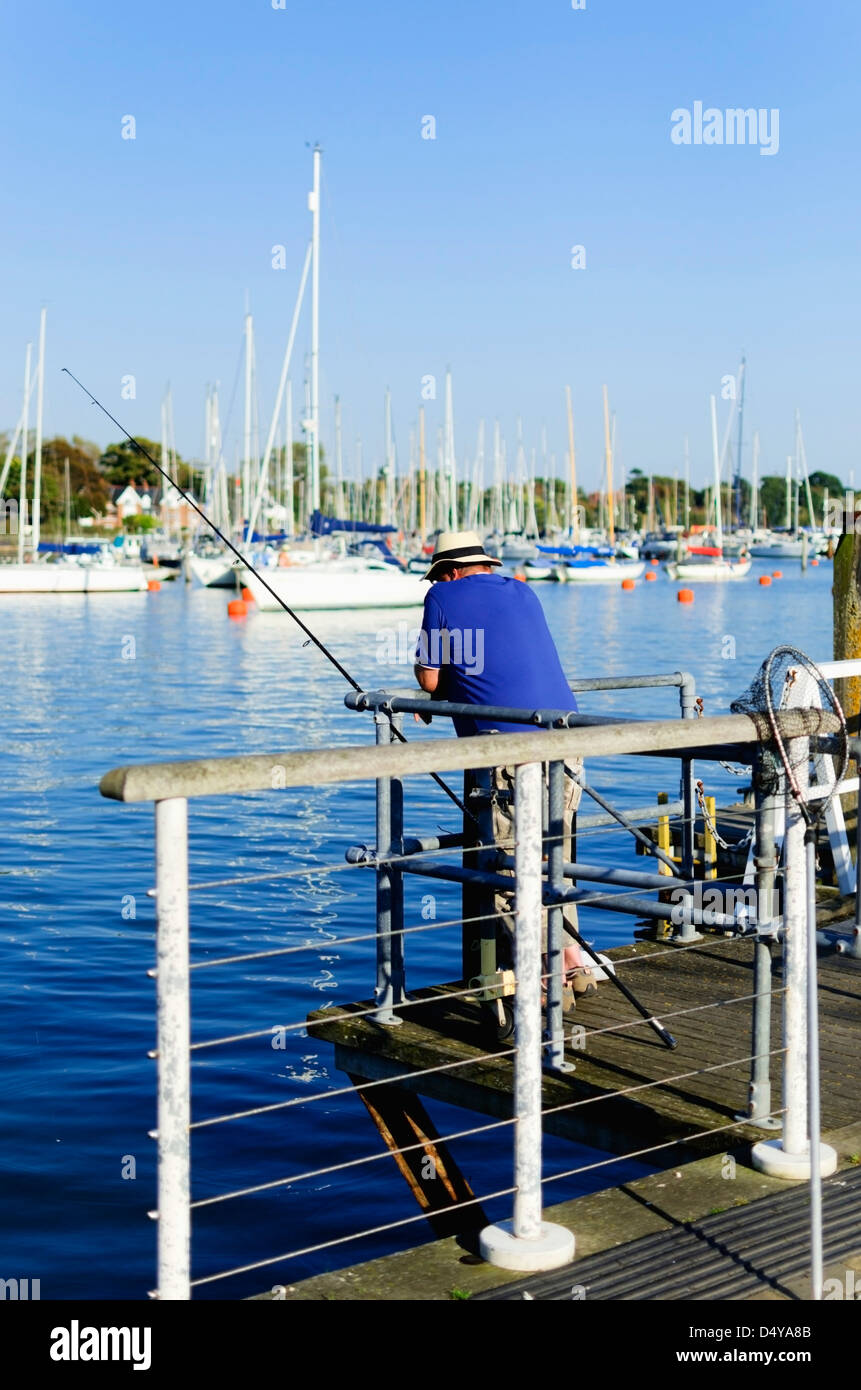 old town quay lymington marina port harbour hampshire england uk the ...