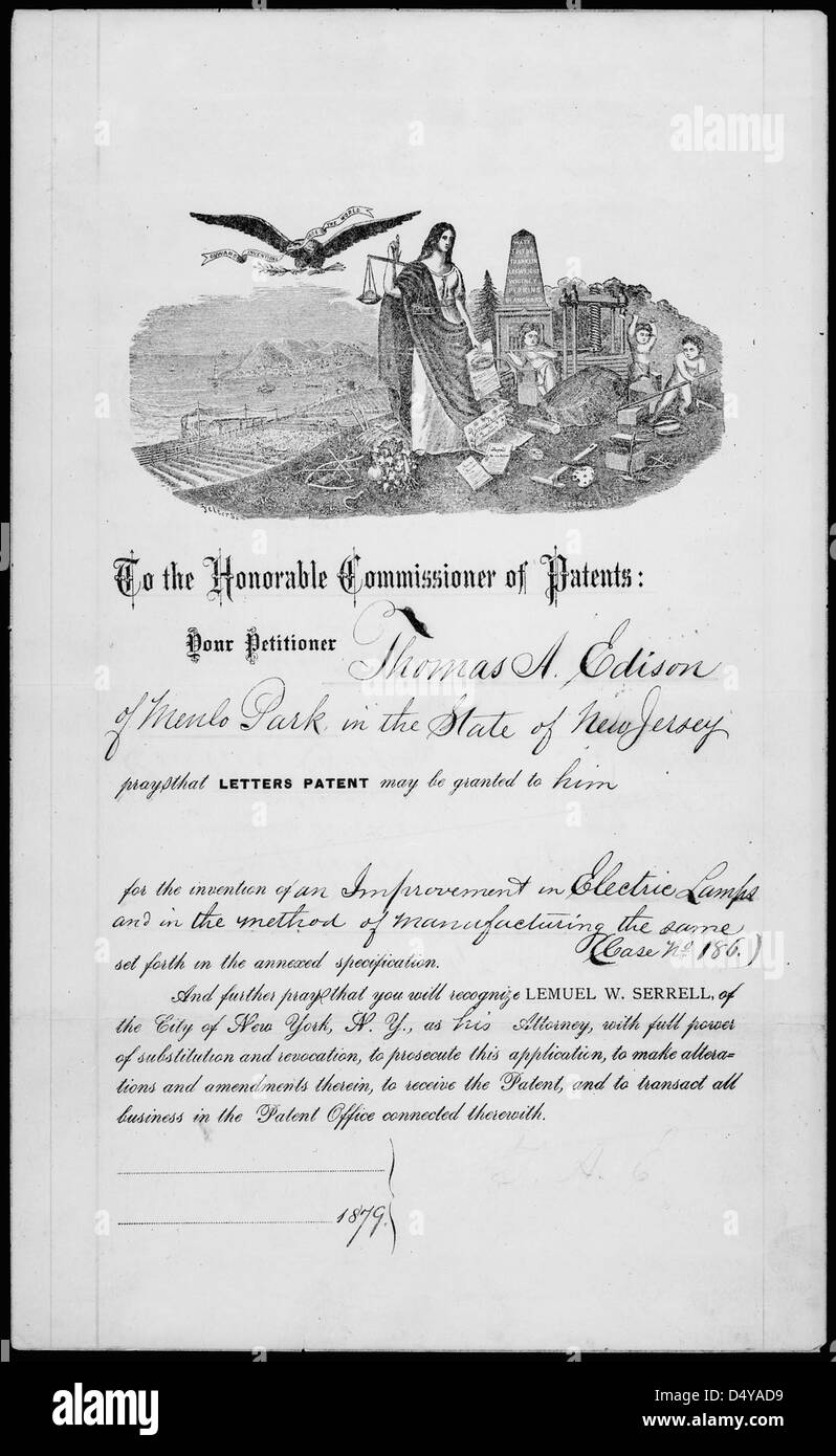 Edison lightbulb history hi-res stock photography and images - Alamy