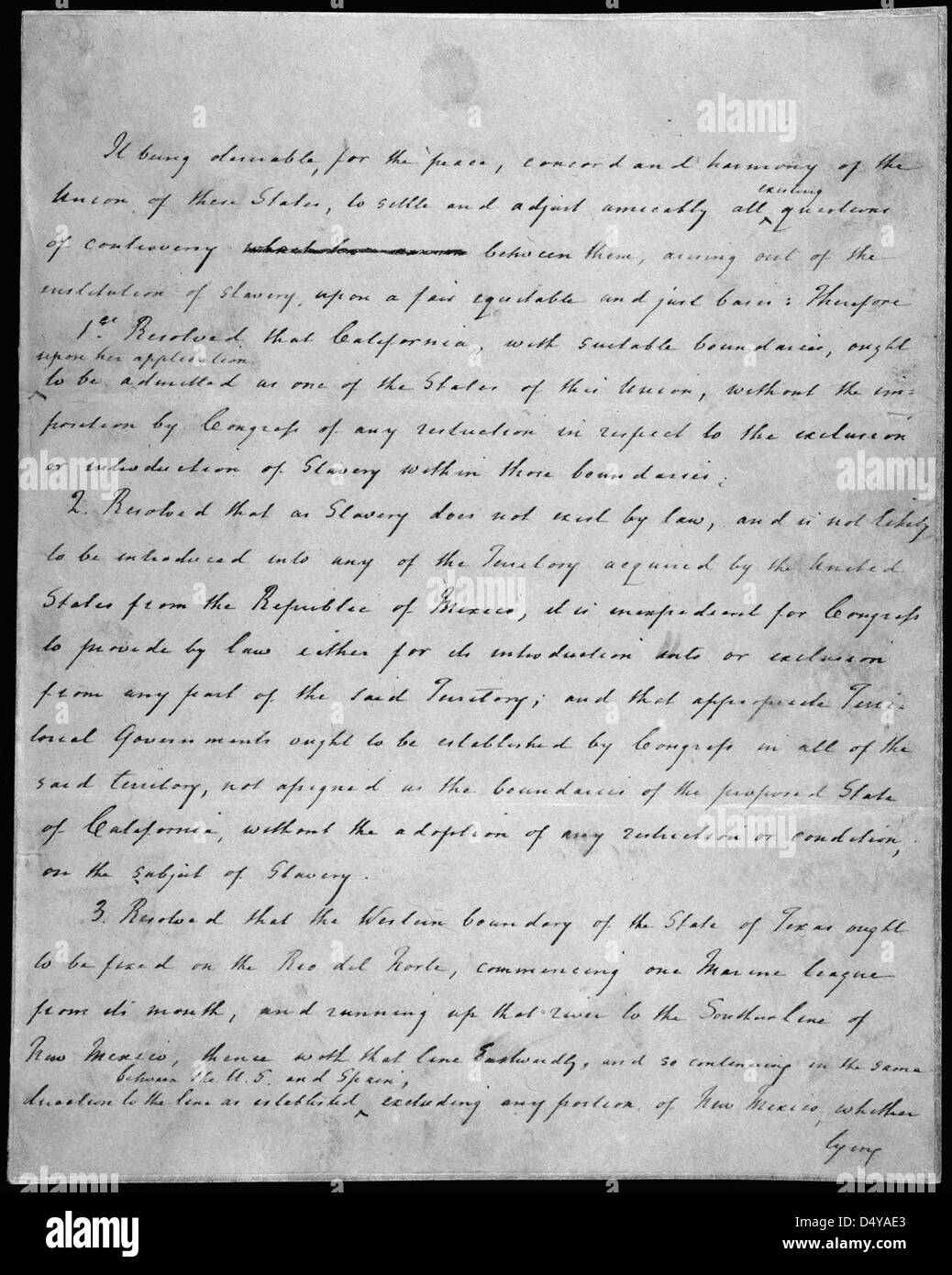 The Compromise of 1850, signed on January 29, 1850, was a pivotal event ...