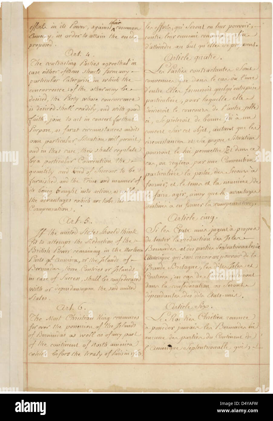 1778 france treaty hi-res stock photography and images - Alamy