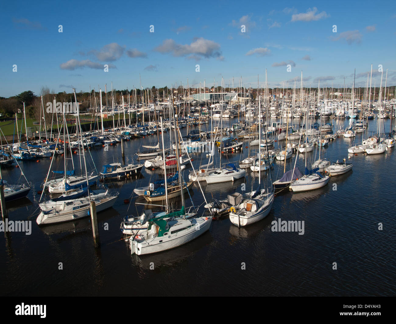 Lymington river and marina Hampshire England UK Stock Photo - Alamy