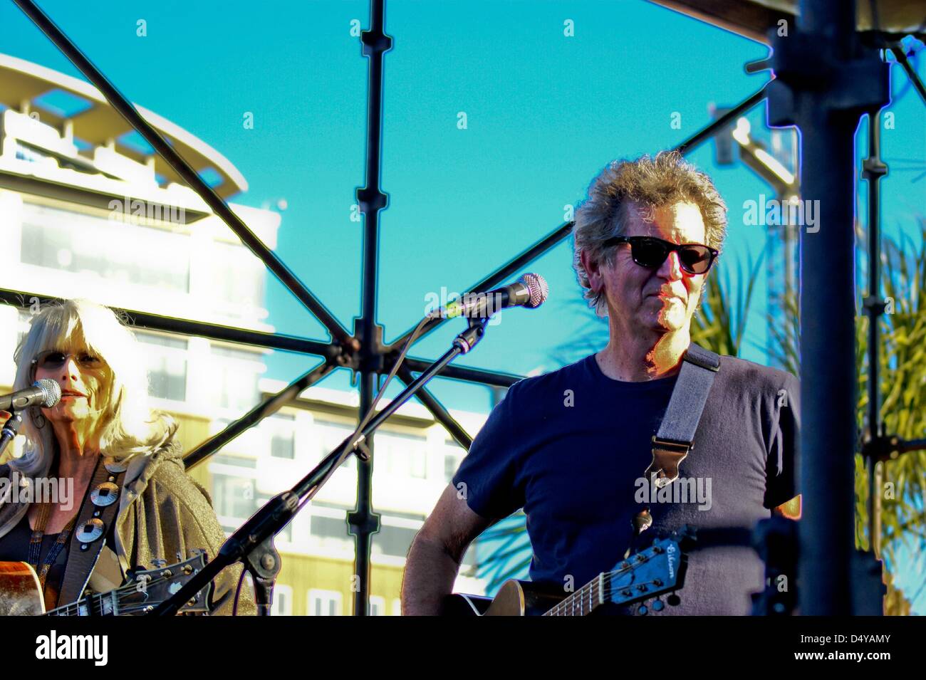 March 15, 2013 - Austin, Texas, U.S. - Country singers EmmyLou Harris ...