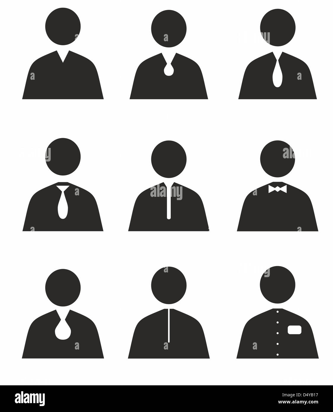 Human set icons Stock Photo - Alamy