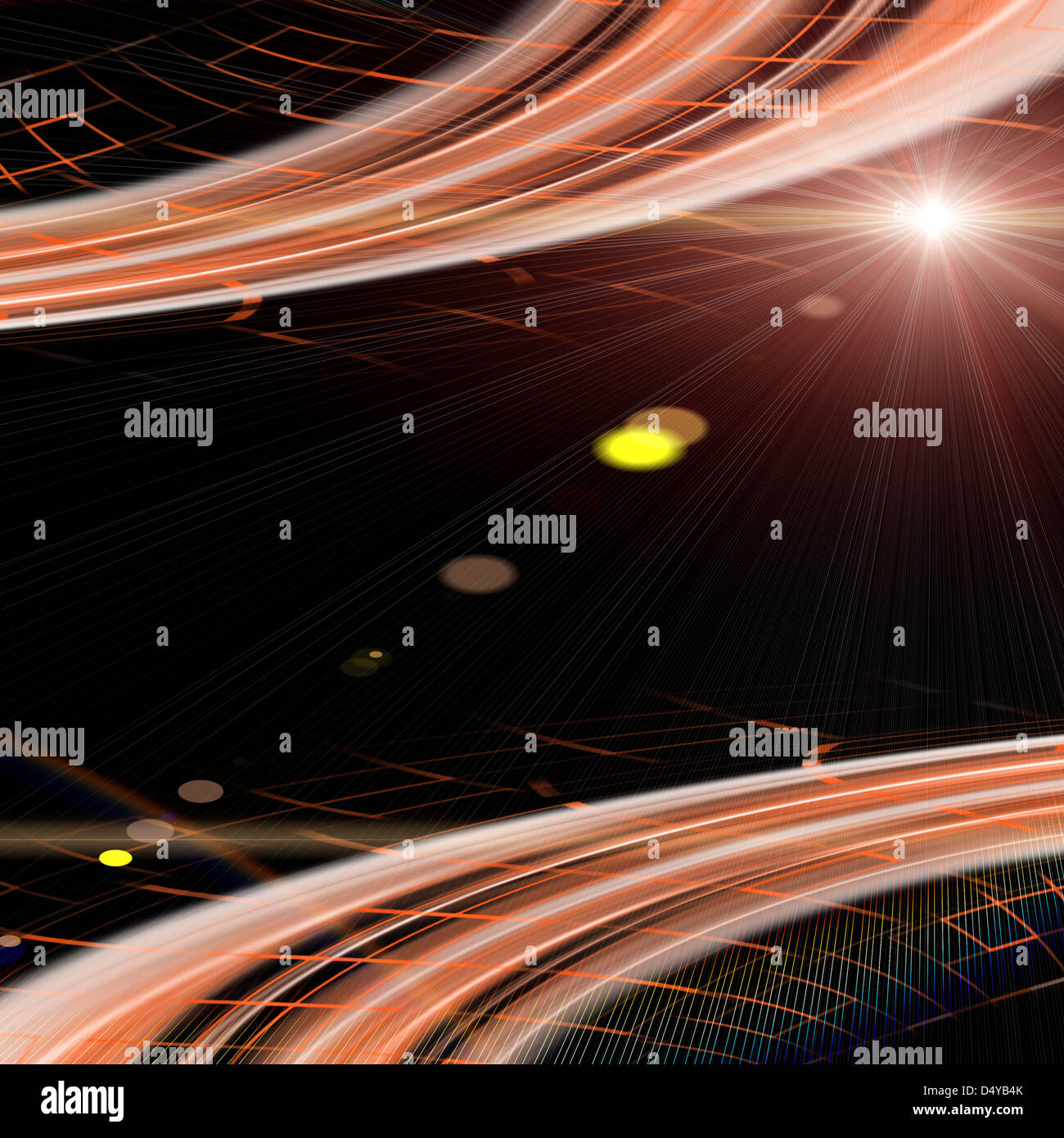 Futuristic technology wave background design with lights Stock Photo ...