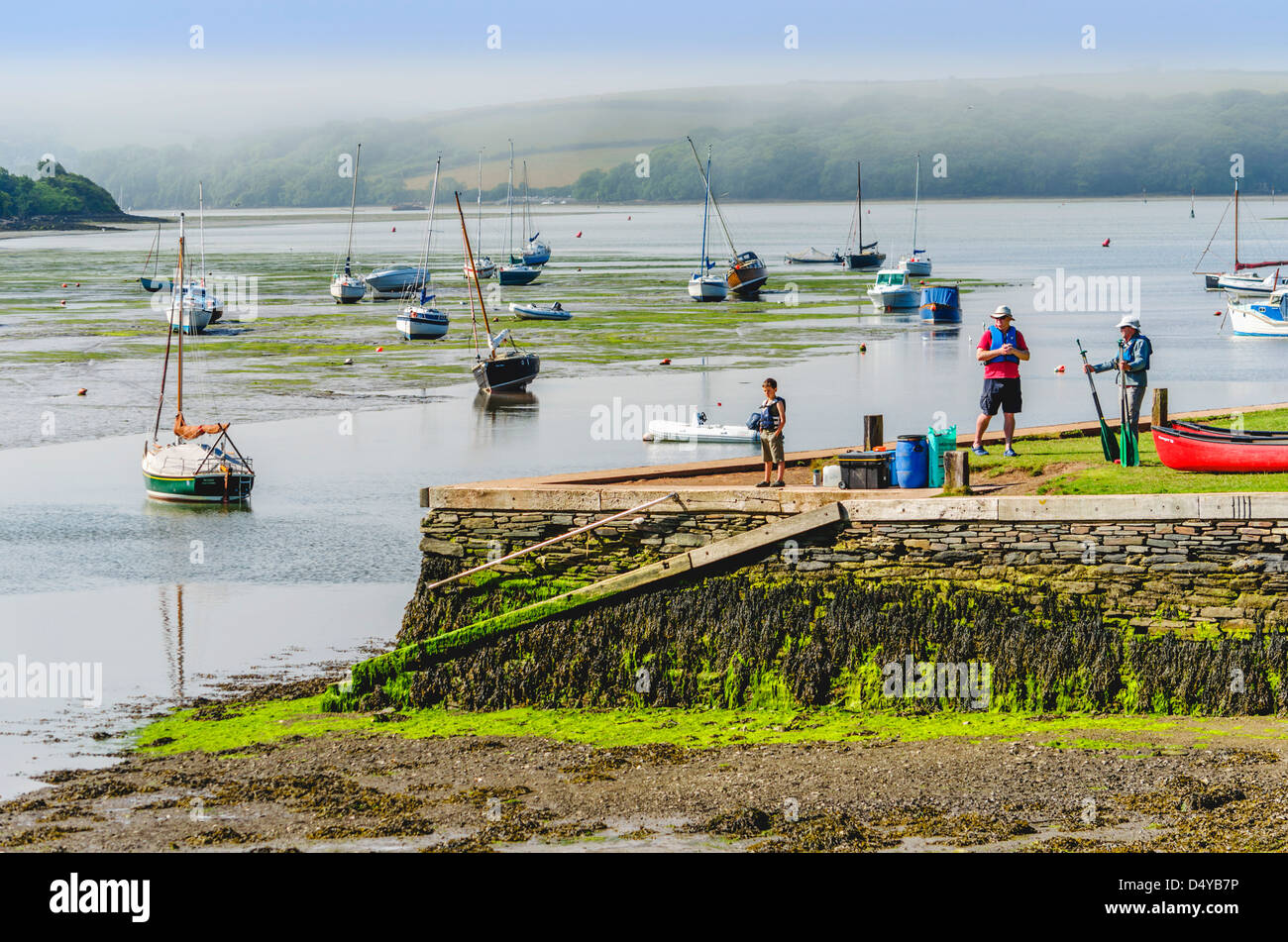 the kingsbridge estuary kingsbridge devon england uk Stock Photo - Alamy