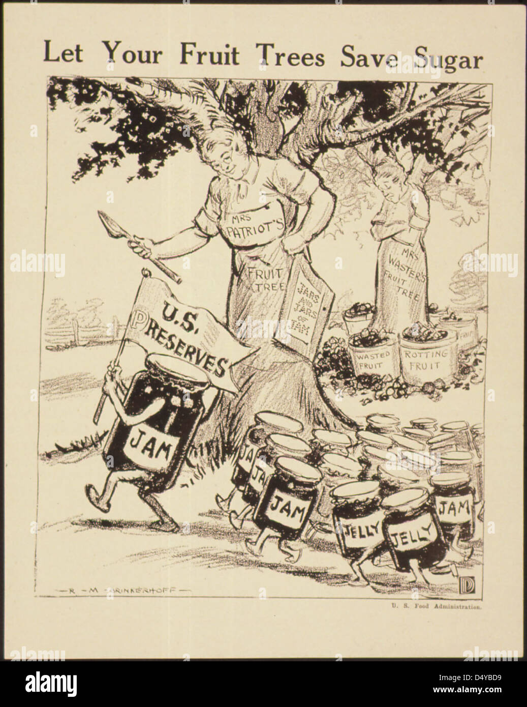 "Let Your Fruit Trees Save Sugar.", ca. 1917 - ca. 1919 Stock Photo - Alamy