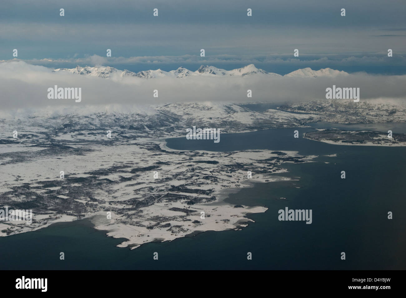 Aerial view of northern Norway Stock Photo - Alamy