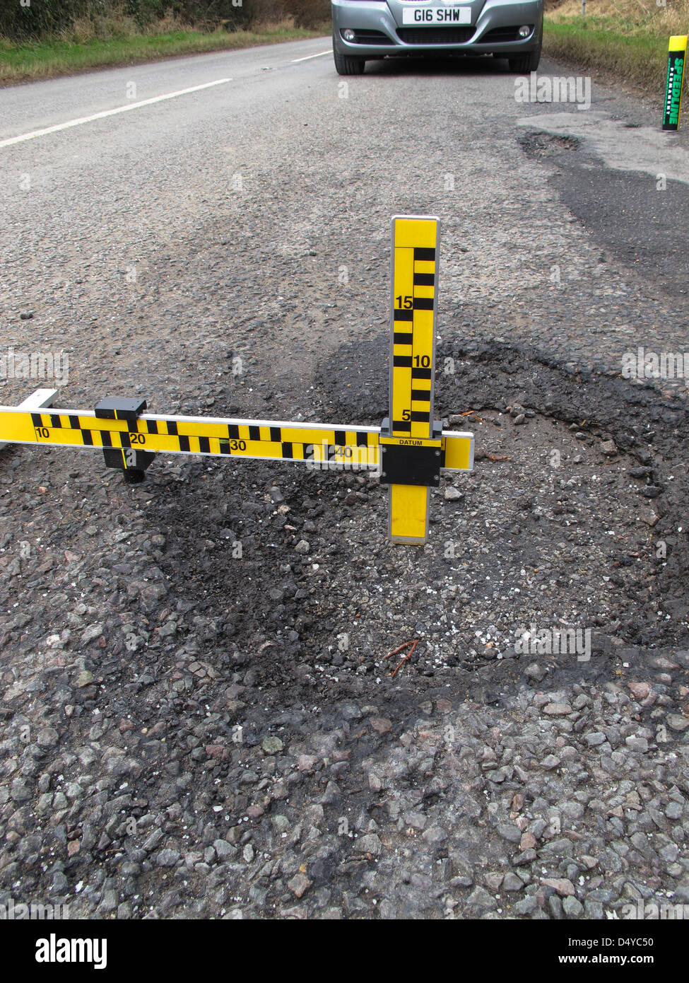 Potholes, mechanical failures, defect measure instrument, survey ...