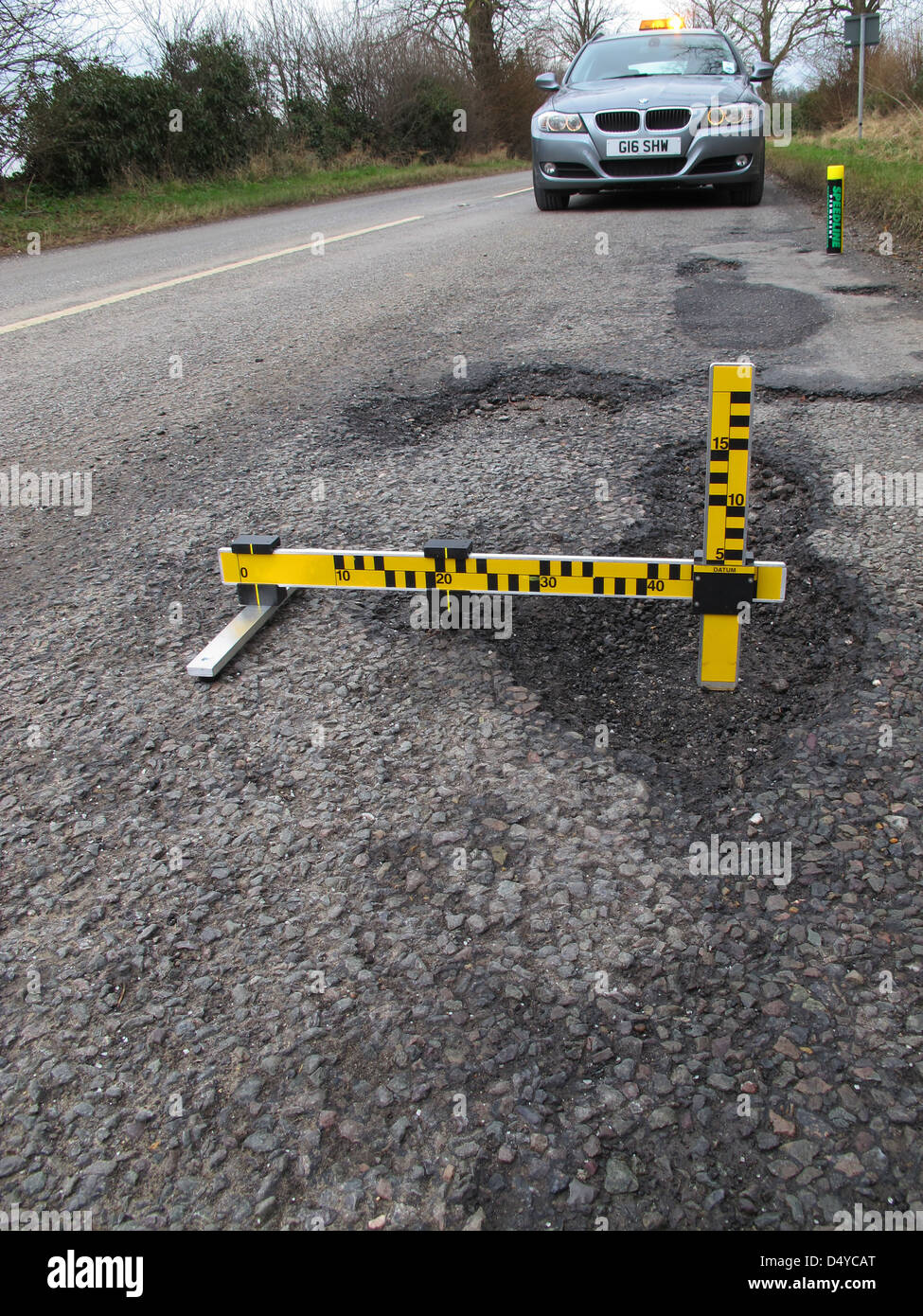 Potholes, mechanical failures, defect measure instrument, survey ...