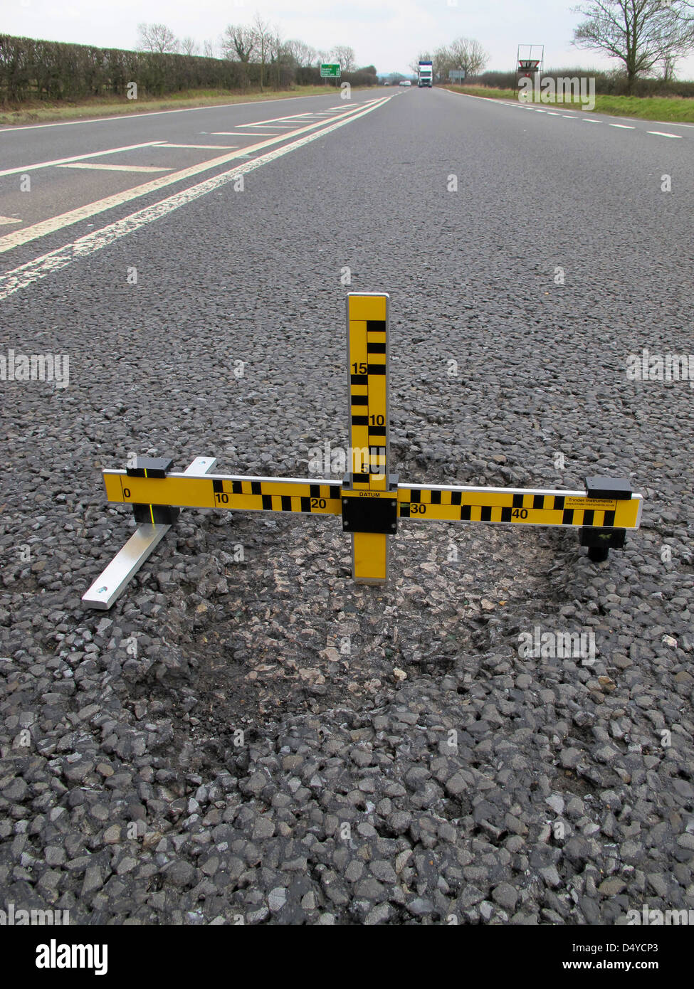 Potholes, mechanical failures, defect measure instrument, survey ...