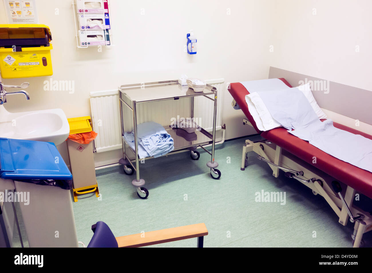 Examination room for consultation in a hospital Out-Patients Department ...