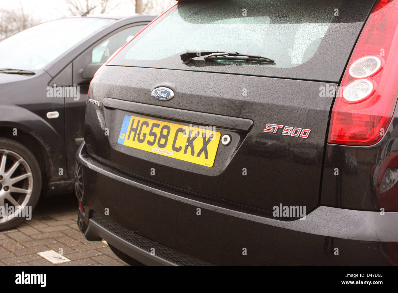 Rear view of a black Ford Fiesta ST500 a limited edition that was sold ...
