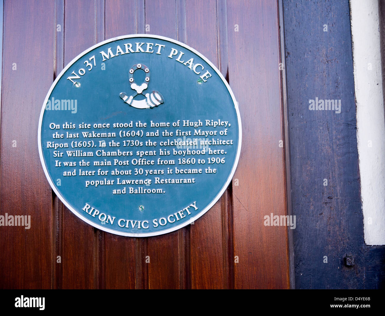 Signs in City of Ripon North Yorkshire England Stock Photo - Alamy