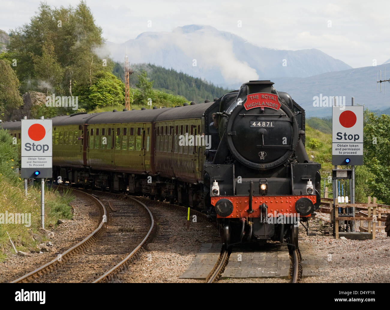Glenfinnan, United Kingdom, the Jacobite Steam Train Stock Photo - Alamy