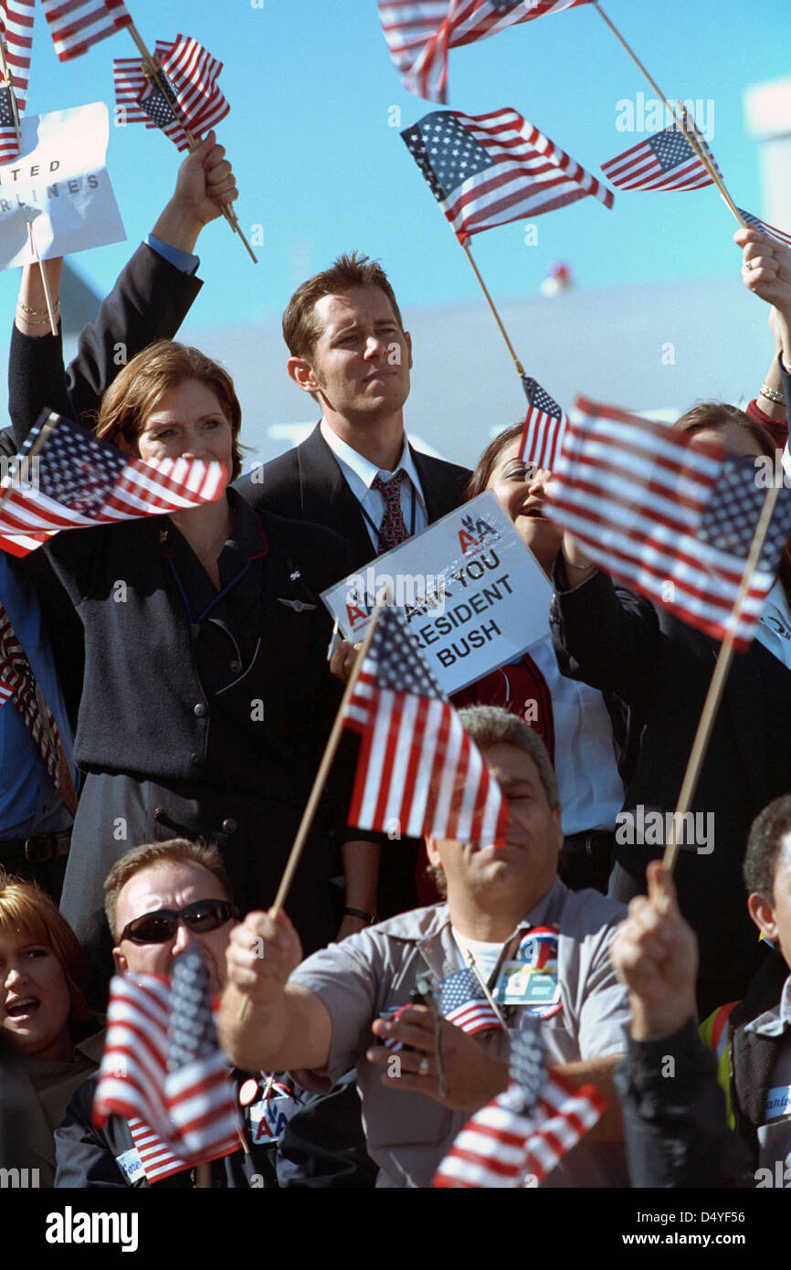 Waving flag president bush hi-res stock photography and images - Alamy