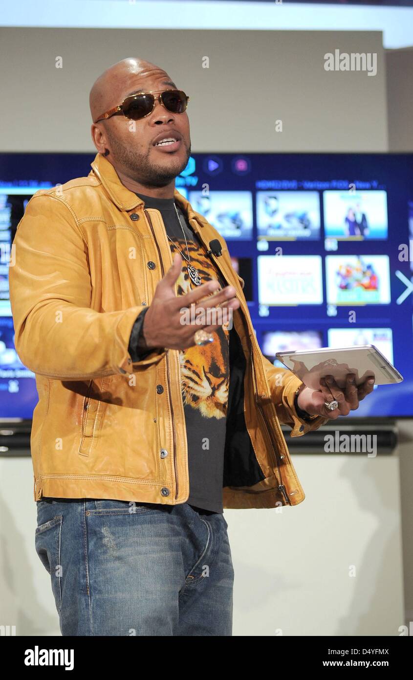 Flo Rida in attendance for Launch of Samsung's 2013 Television Line ...