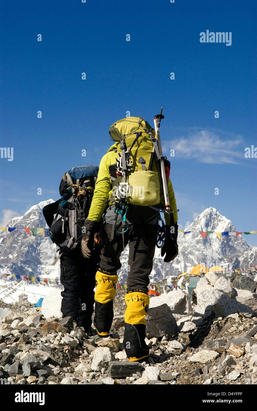 Climber summit mount everest hi-res stock photography and images - Alamy
