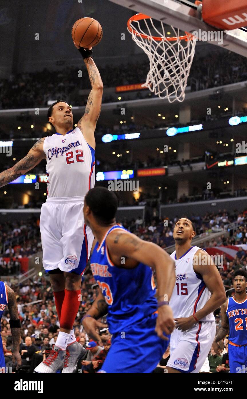 March 17 2013 Los Angeles, CA..Clippers' Matt Barnes #22 throws down a ...