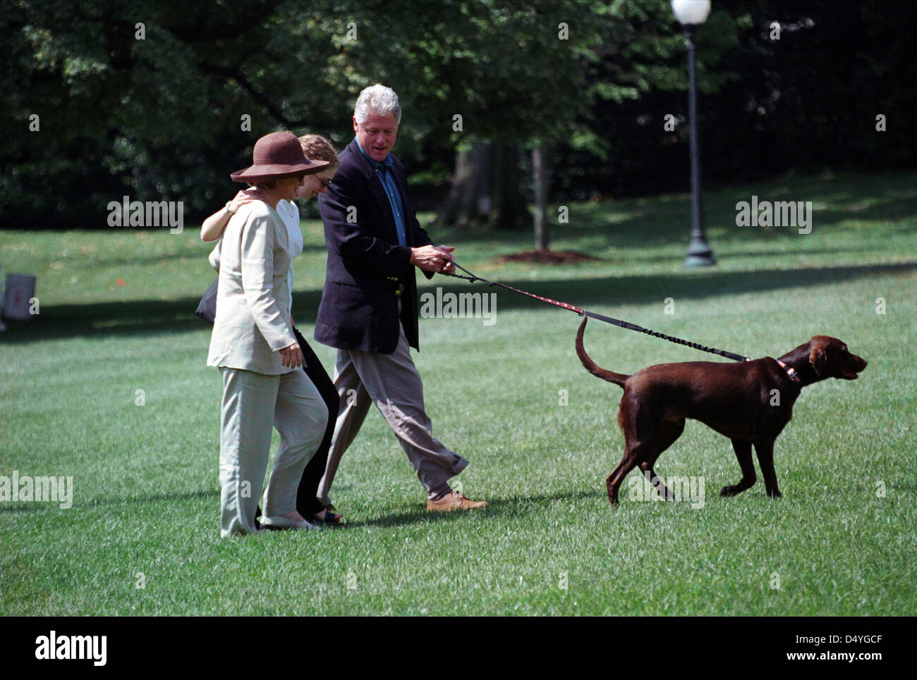 This photograph from 1998 captures President Bill Clinton and First ...
