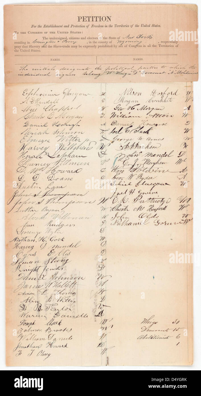 Abolition slave trade petition hi-res stock photography and images - Alamy
