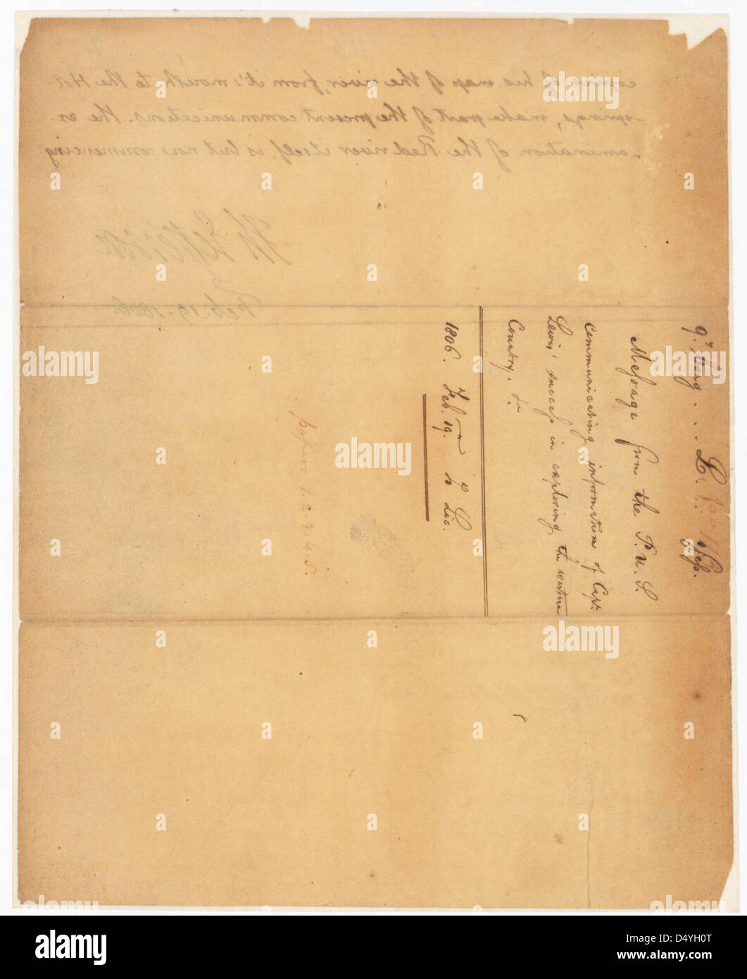 This 1806 message from President Thomas Jefferson details the success ...