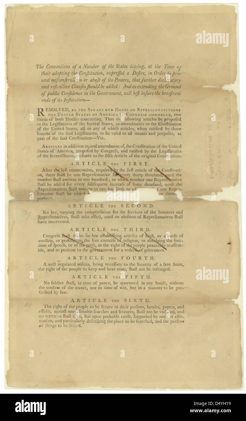 The u s constitution hi-res stock photography and images - Alamy